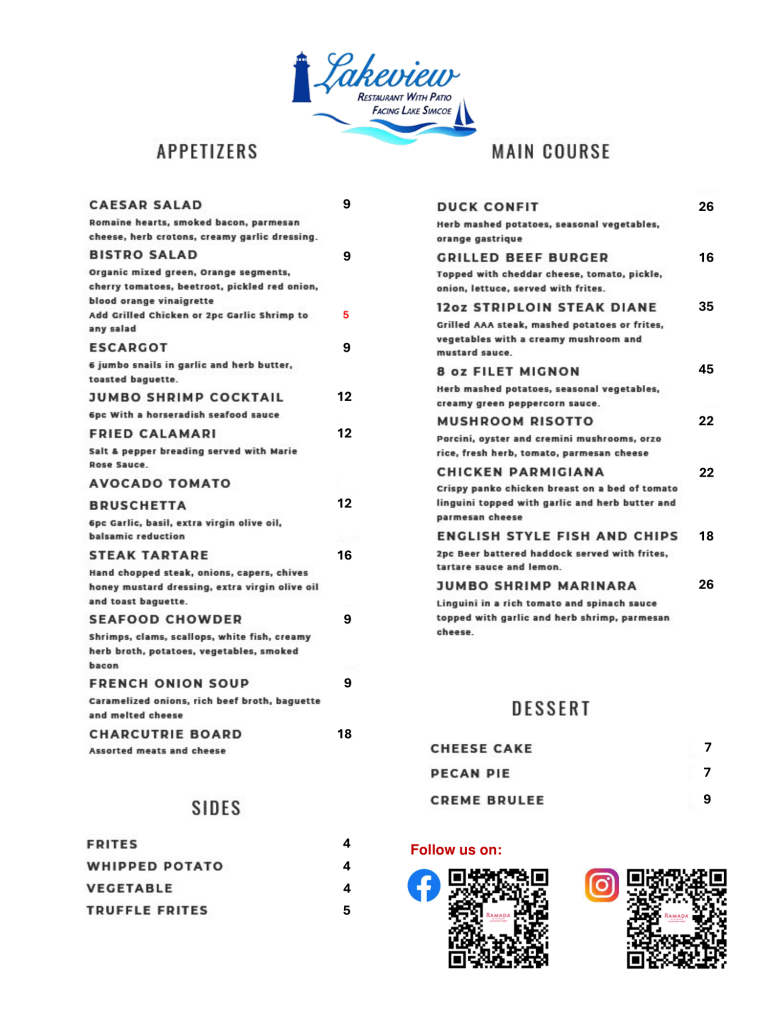 Restaurant - Ramada by Wyndham Jacksons Point